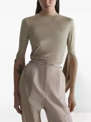 MUGLER Cascade Loop T-shirt - Neutrals
