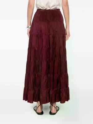 FORTE_FORTE Tie Maxi Skirt - Red