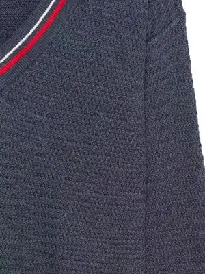 Rossignol V-neck Textured Sweater - Blue
