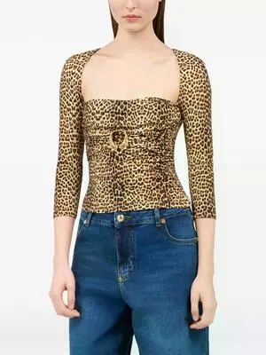 Roberto Cavalli Leopard-print Top