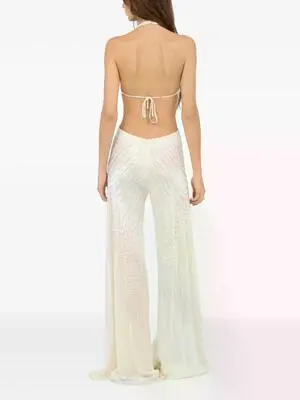 Roberto Cavalli Cut-out Serpentine Jumpsuit - White