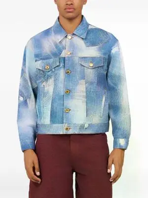 Roberto Cavalli Patchwork Denim Jacket