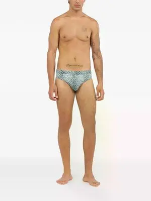 Roberto Cavalli Animal-print Swim Trunks