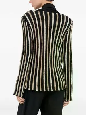 Roberto Cavalli Striped Button-up Cardigan