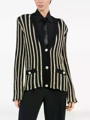 Roberto Cavalli Striped Button-up Cardigan