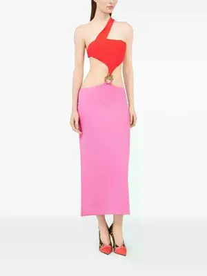 Roberto Cavalli One-shoulder Midi Dress