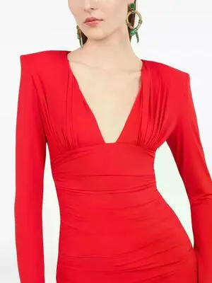 Roberto Cavalli V-neck Mini Dress