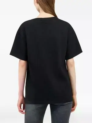 Roberto Cavalli Embroidered Logo T-shirt - Black