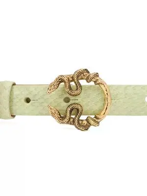 Roberto Cavalli Snake-buckle Belt - Green