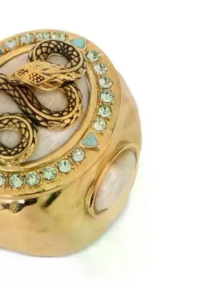 Roberto Cavalli Snake And Gemstone Ring