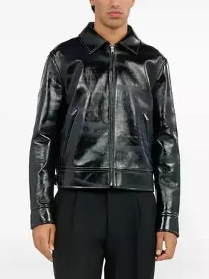 Roberto Cavalli Zip-up Leather Jacket