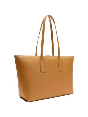 Furla Olivia Zip Leather Tote Bag - Neutrals