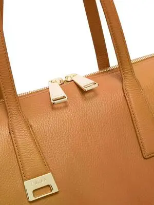 Furla Olivia Zip Leather Tote Bag - Neutrals