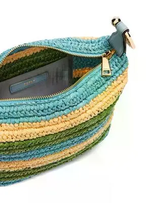 Furla Striped Chain Shoulder Bag