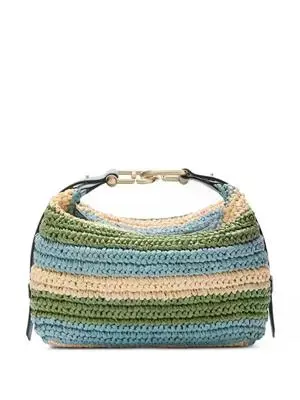 Furla Striped Chain Shoulder Bag