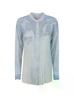 Ermanno Scervino Striped Lace Shirt