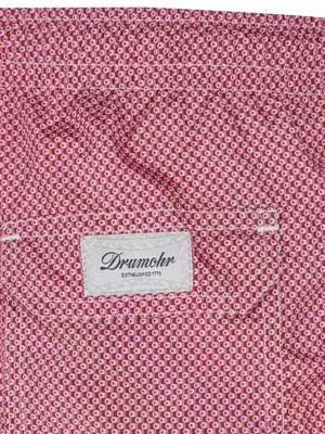 DRUMOHR Printed Drawstring Swim Shorts - Pink