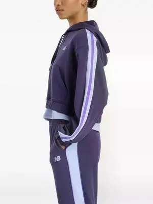 NEW BALANCE Striped Zip Jacket - Purple