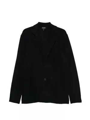 Giorgio Armani Long-sleeve Buttoned Blazer - Blue