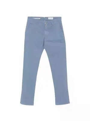 Jacob Cohen Logo-patch Trousers - Blue