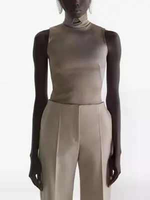 MUGLER Tuxedo Top - Neutrals