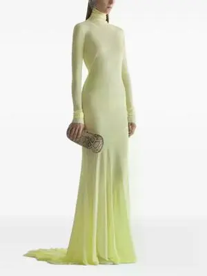 MUGLER Turtleneck Gown