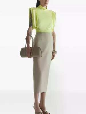 MUGLER Jersey Blouse - Green