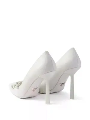 Prada Leather Pointed Toe Pumps