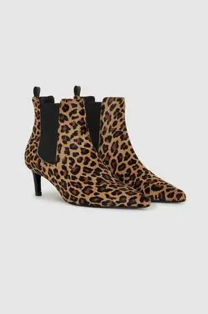 ANINE BING Stevie Calf Hair Boots - Leopard
