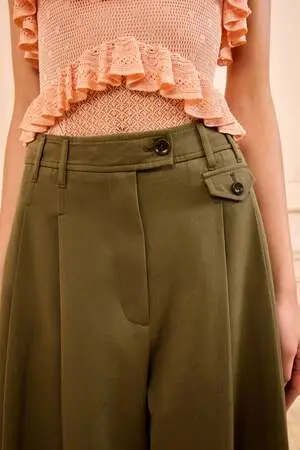 Ulla Johnson Motherwell Wide-leg Trousers - Pinon
