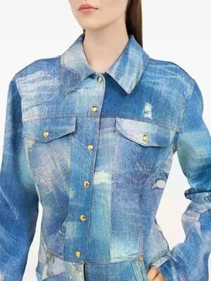 Roberto Cavalli Patchwork-effect Denim Jumpsuit