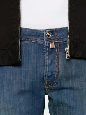 Jacob Cohen Buttoned Trousers - Blue