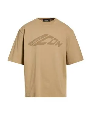 Dsquared2 Man T-shirt Light Grey Size Xl Cotton Sand