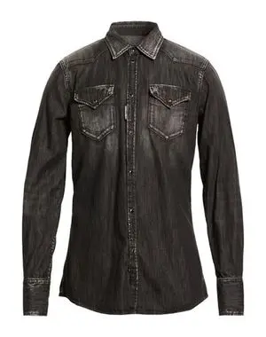 Dsquared2 Denim Shirt Size Cotton - Black