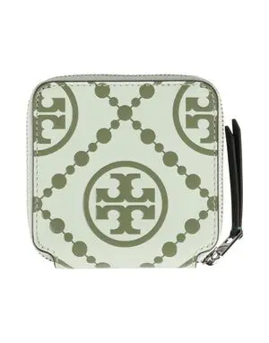 Tory Burch Wallet Textile Fibers - Green