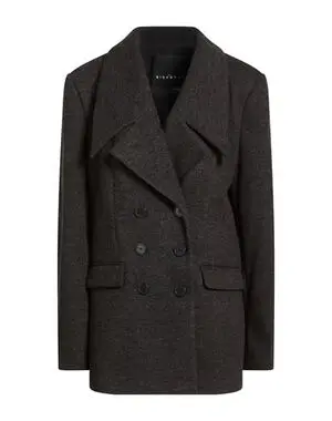 John Richmond Double-breasted Flannel Coat