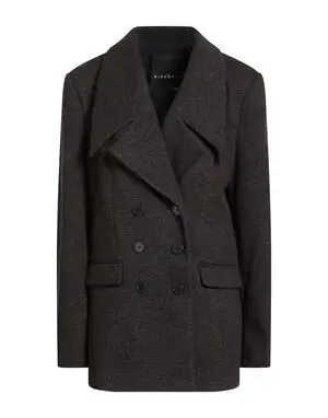 John Richmond Double-breasted Flannel Coat