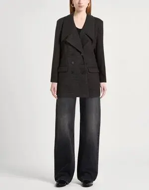 John Richmond Double-breasted Flannel Coat