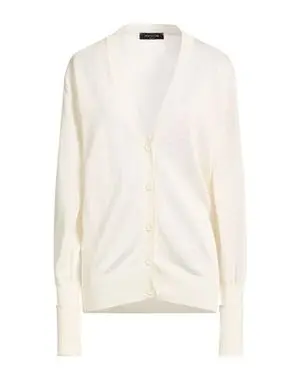 Fabiana Filippi Cardigan In Linen And Silk - Cream