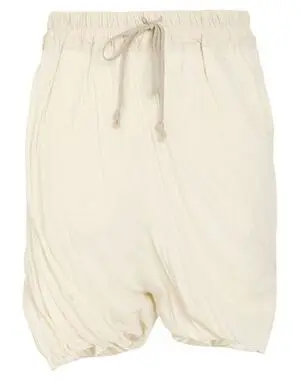 Rick Owens Cotton Jersey Casual Shorts - White