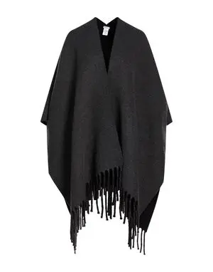 Brunello Cucinelli Wool And Cashmere Cape - Charcoal