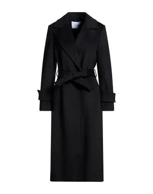 FRACOMINA Belted Double-breasted Coat - Black