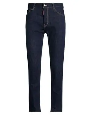 Dsquared2 Jeans In Cotton, Elastane, And Cow Leather