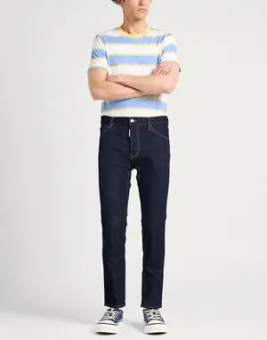 Dsquared2 Jeans In Cotton, Elastane, And Cow Leather