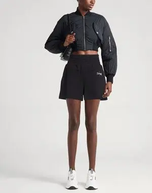 CHIARA FERRAGNI Cotton French Terry High Waisted Shorts