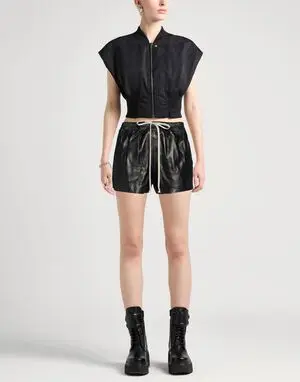 Rick Owens Calfskin Leather Shorts