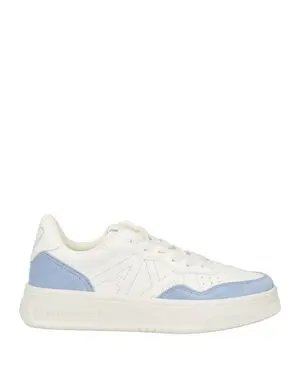 Armani Exchange Two-tone Suede Trim Sneakers - Blue