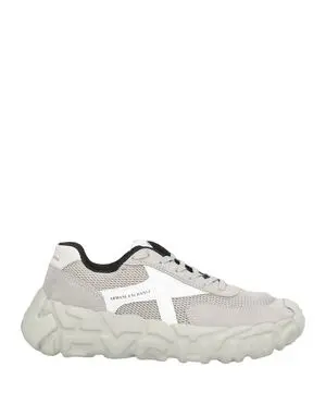 Armani Exchange Light Pigskin And Polyester Sneakers