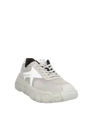 Armani Exchange Light Pigskin And Polyester Sneakers
