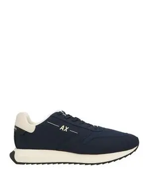 Armani Exchange Sneakers Size Polyamide, Elastane, Polyurethane, Thermoplastic Polyurethane - Navy